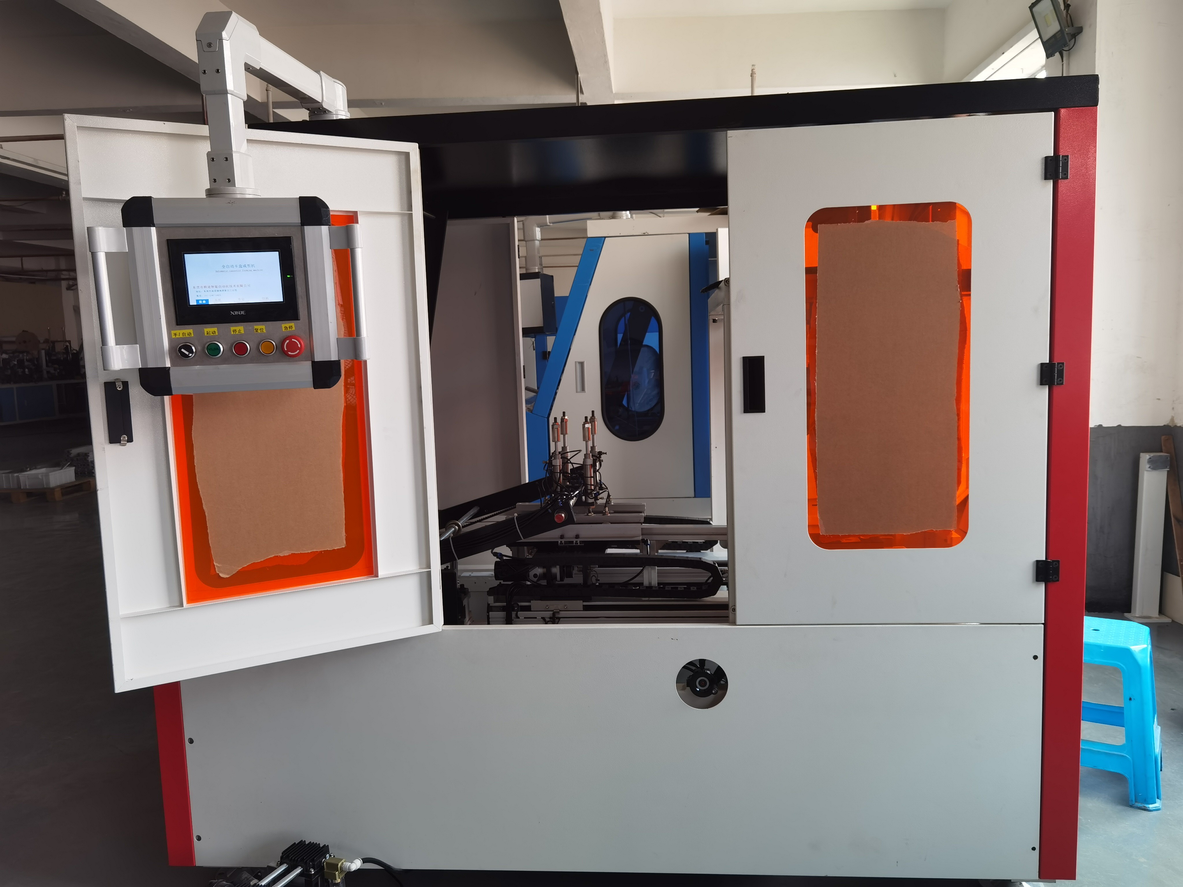 Automatic Corrugated Paper Box Folding Machine For Making Package Box ...